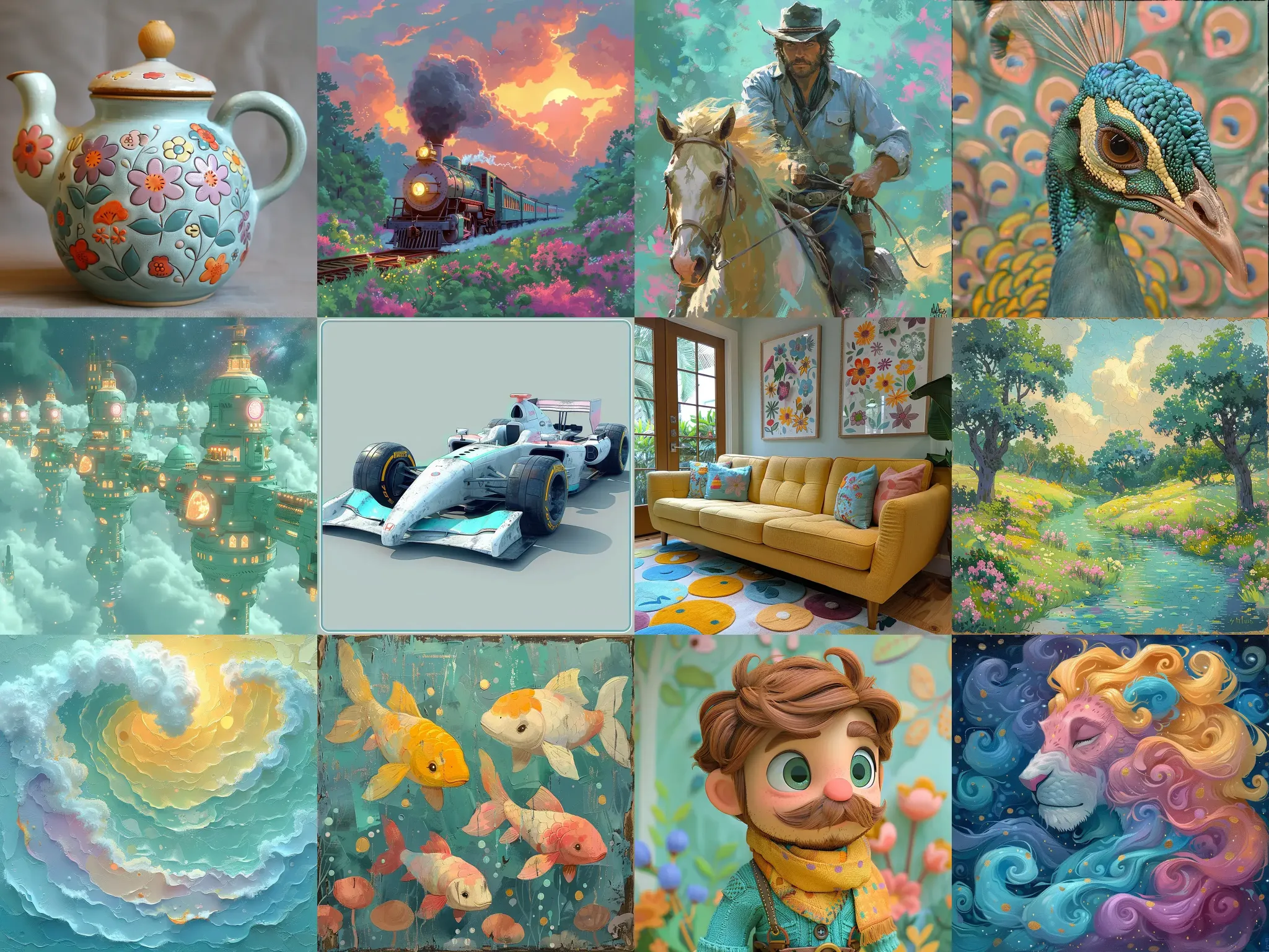 Fantastical Animation-inspired Digital Art Collection - Noble Shapes