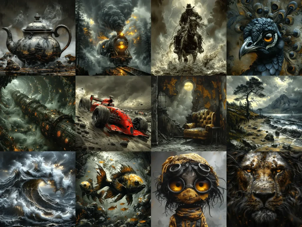 Dark Fantasy Realms: Captivating Digital Art Compositions with Hyper ...