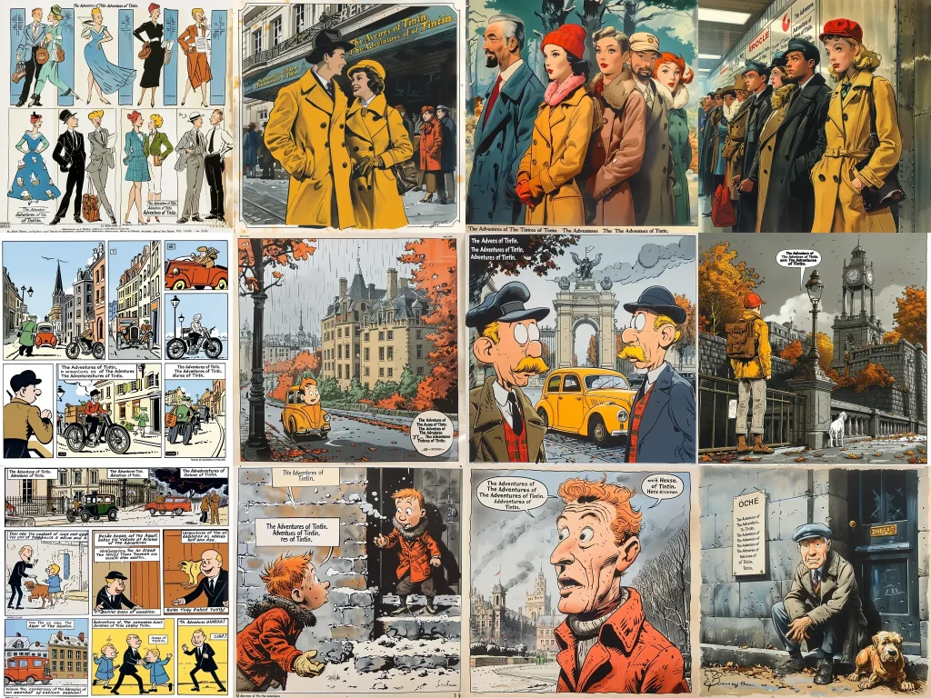 Hergé-Illustrator - Noble Shapes