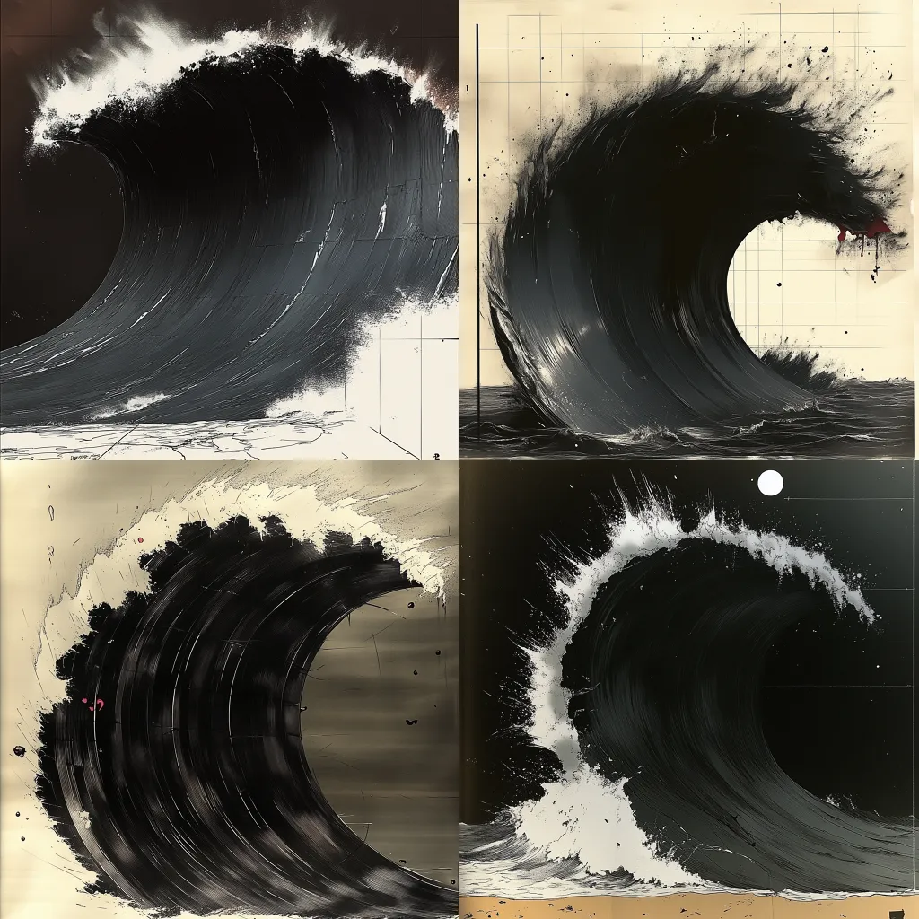 Stylistic Aquatic Fusion: Artistic Exploration of Iconic Fish ...